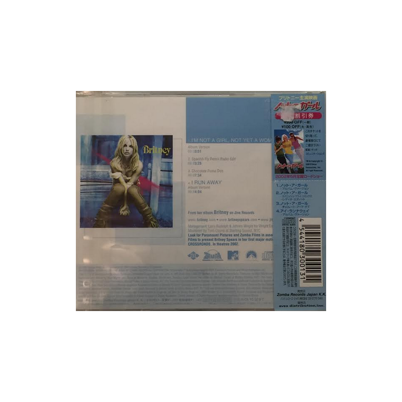 "I'm Not A Girl (Not Yet A Woman)" 4-tracks CD single (Japan)