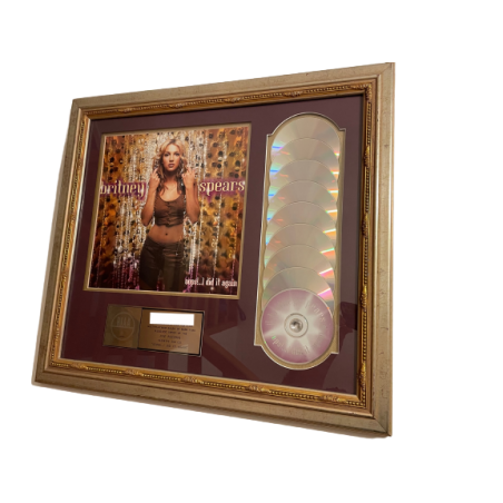 "Oops!... I did it again" RIAA certified 9x platinum award (USA)